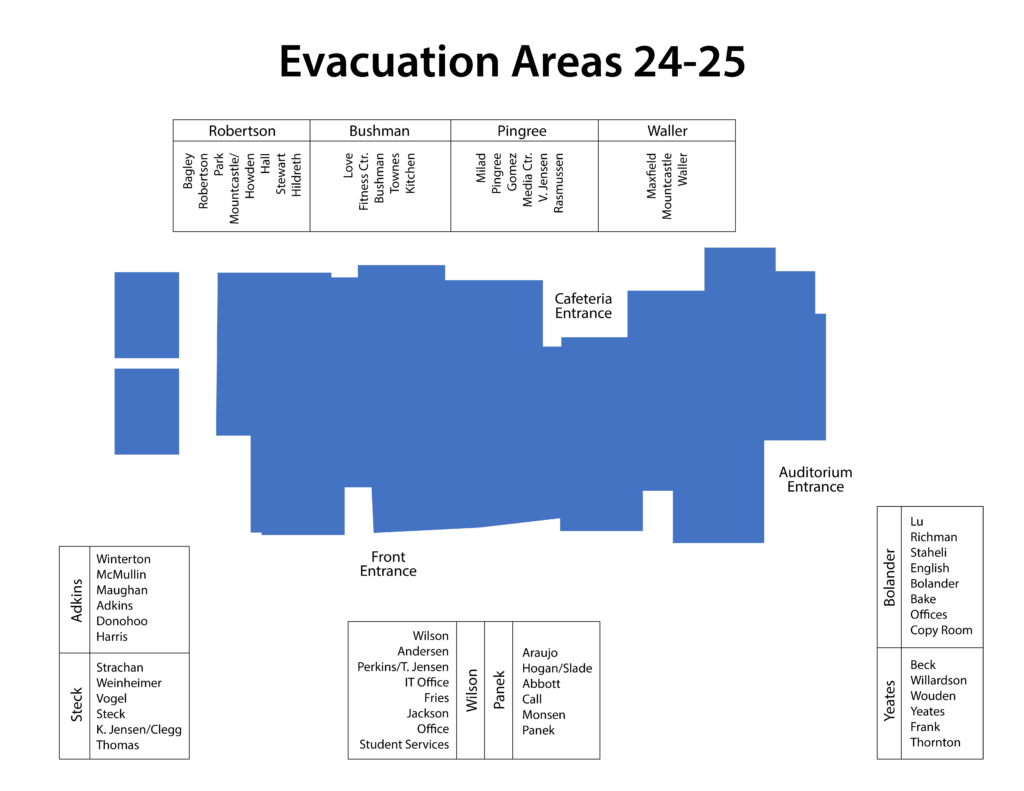 Evacuation Areas – Mountain Creek Middle